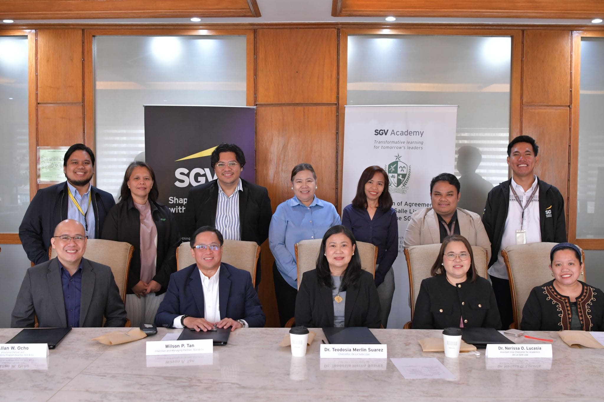 SGV signs MOA on SGV Academy with DLSL | SGV & Co. | EY | Professional ...