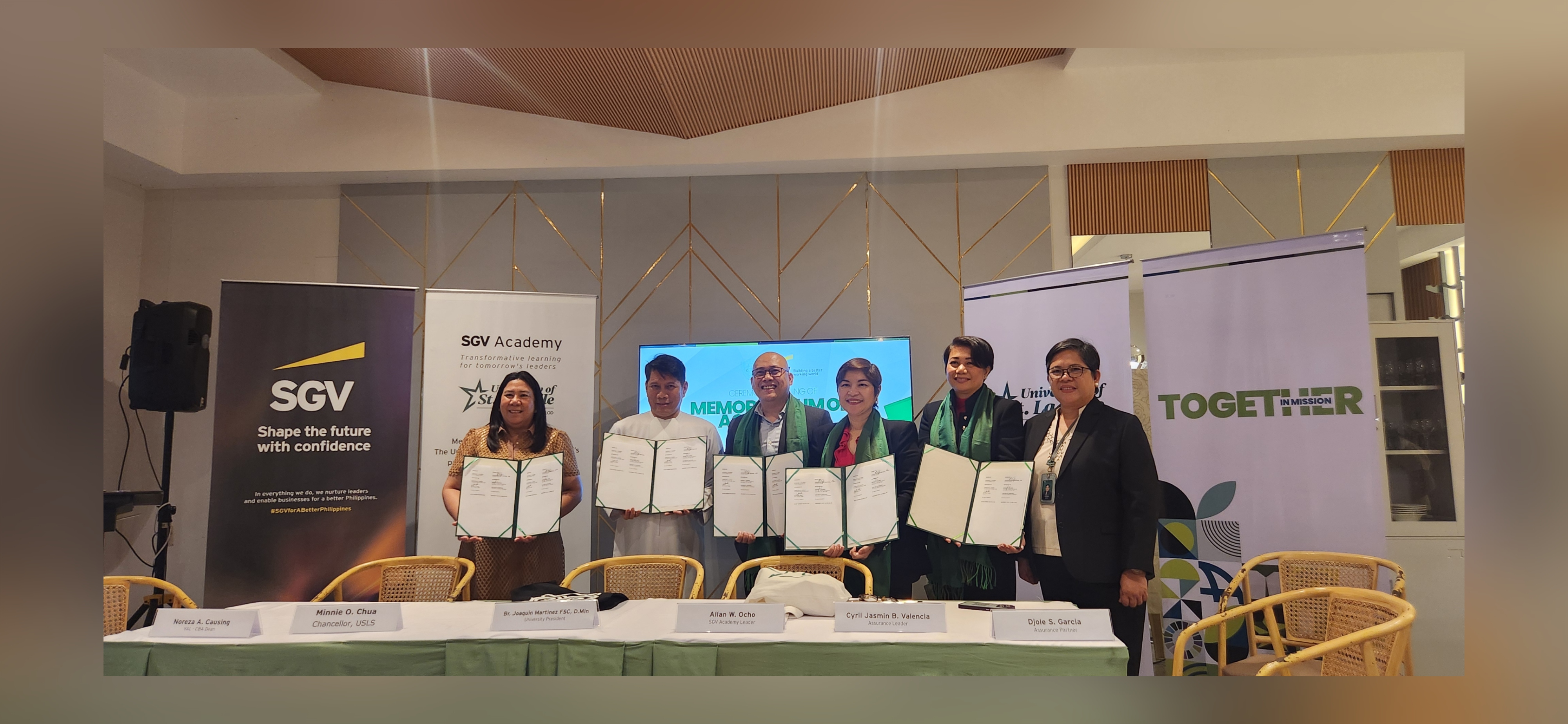 SGV signs SGV Academy MOA with USLS and meets with | SGV & Co. | EY ...