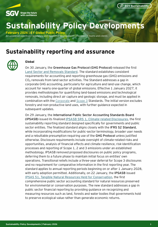 Sustainability Report - Publications | SGV & Co. | EY | Professional ...
